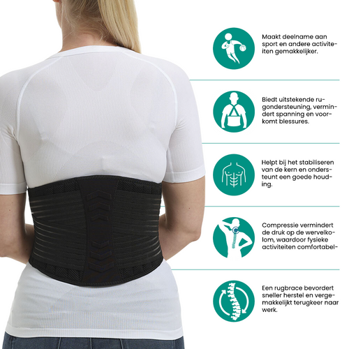 Rugbrace tegen pijn en spanning in de onderrug